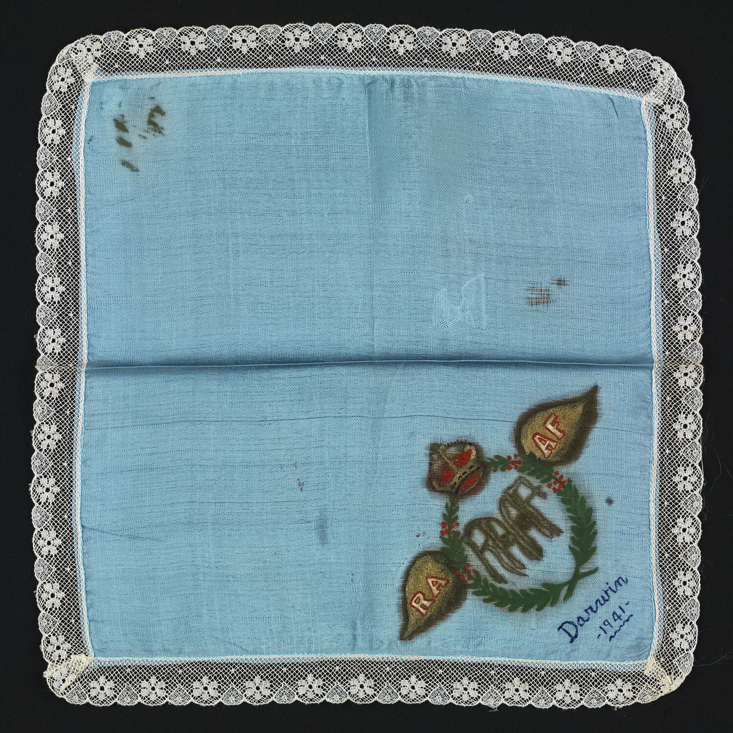 Handkerchief - 'RAAF, Darwin', World War II, 1941