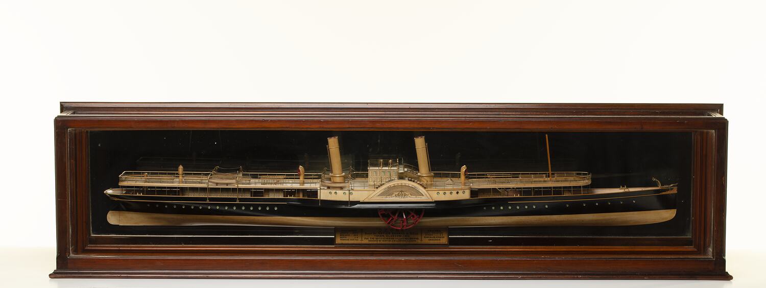 Steam Ship Model - Paddle Steamer, PS Ozone, 1886
