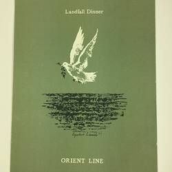 Menu - Landfall Dinner, Orient Line, SS Oronsay, 20 Mar 1959