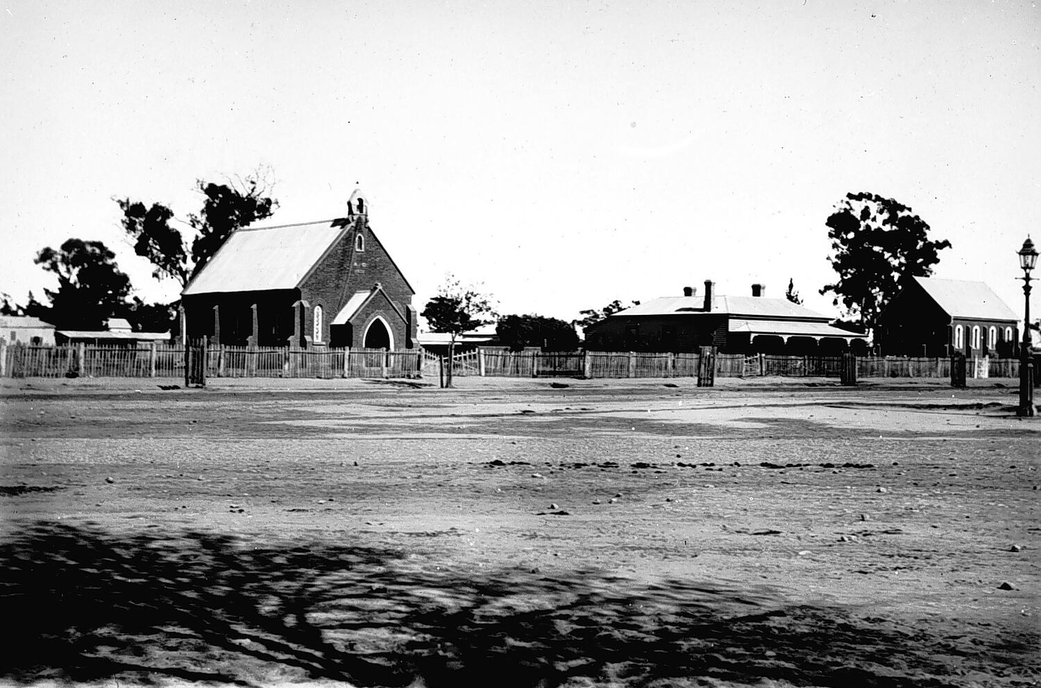 Negative - Churches, Charlton, Victoria, 1898