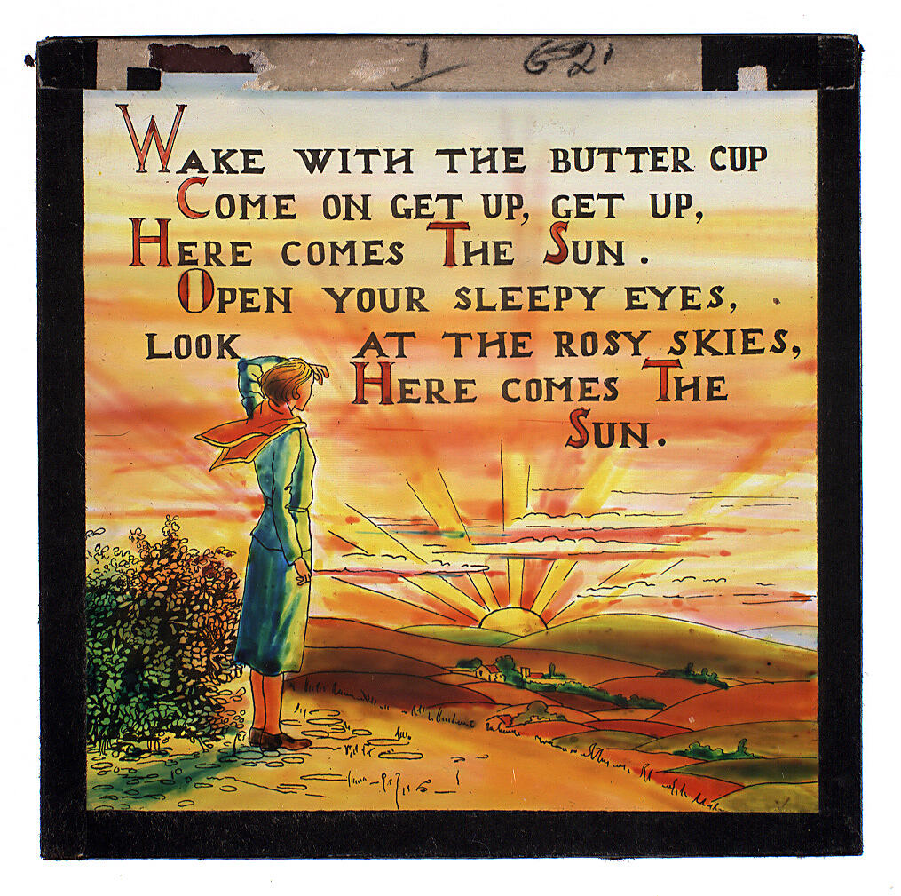Lantern Slide - 'Here Comes the Sun', circa 1930s-1940s