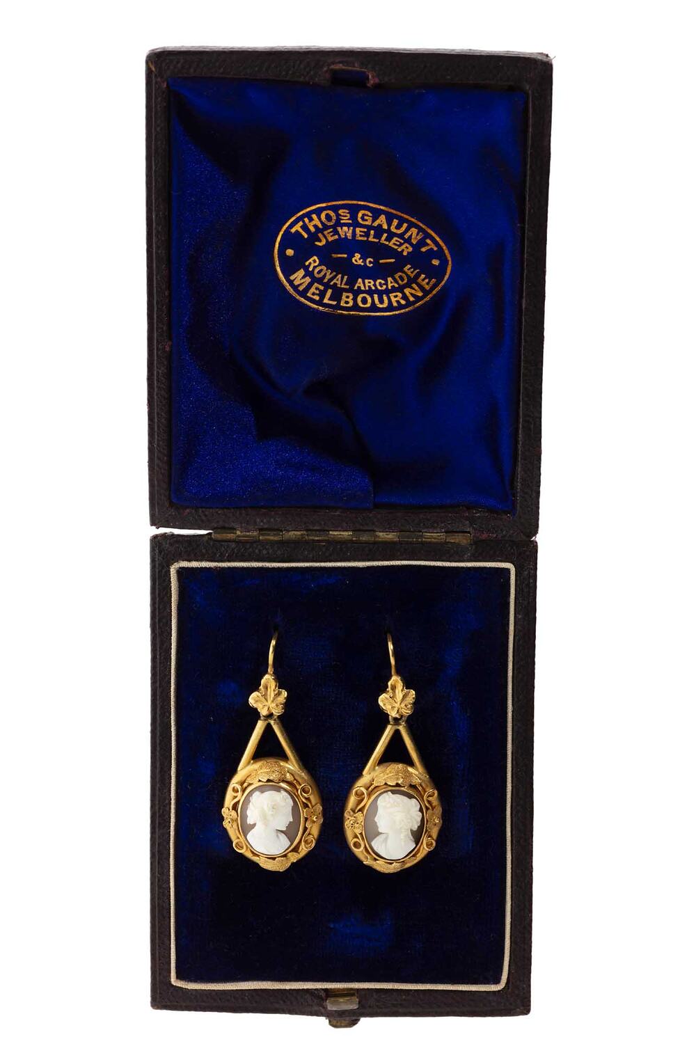 Case - Earrings, Thomas Gaunt, Mounted Cameos, Gold, Melbourne ...