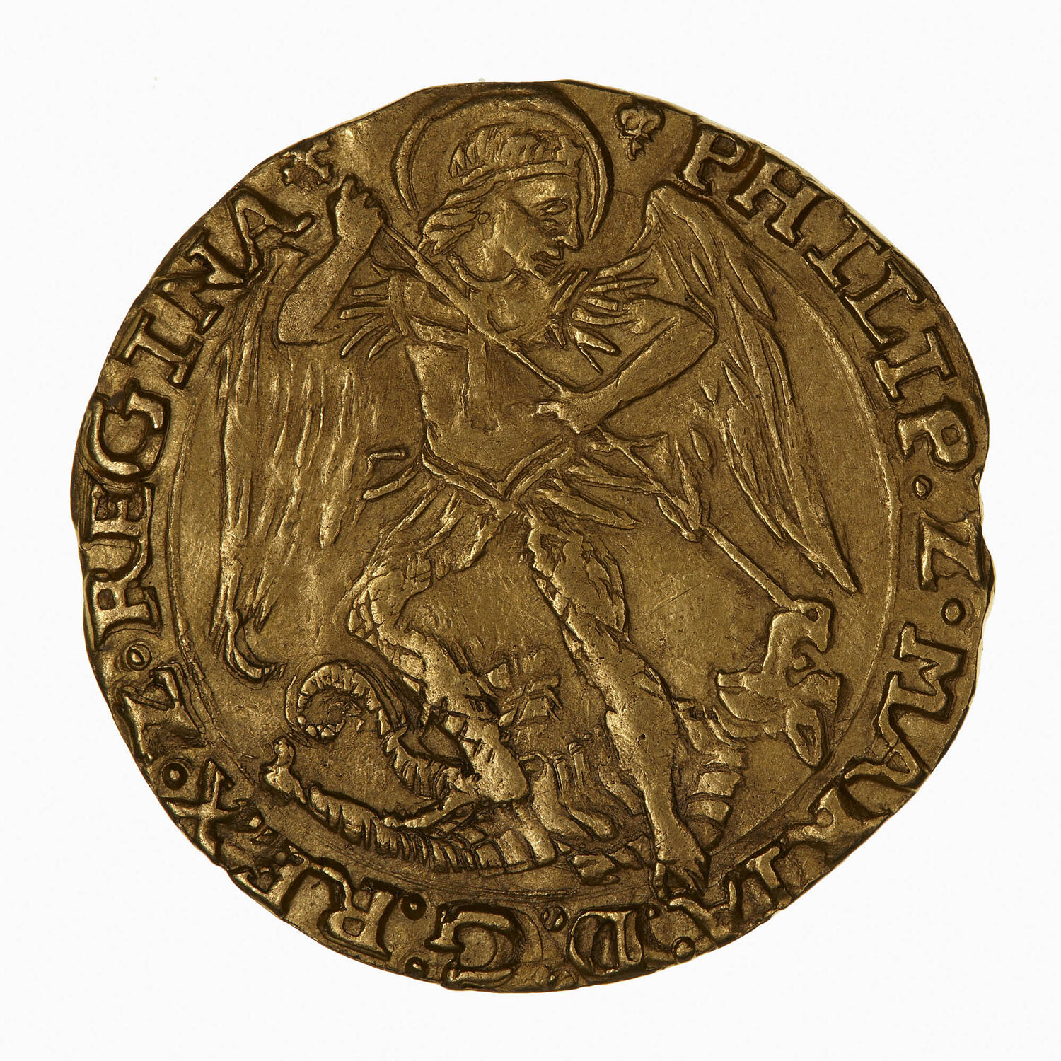 Coin - Angel, Philip & Mary, England, Great Britain, 1554-1558