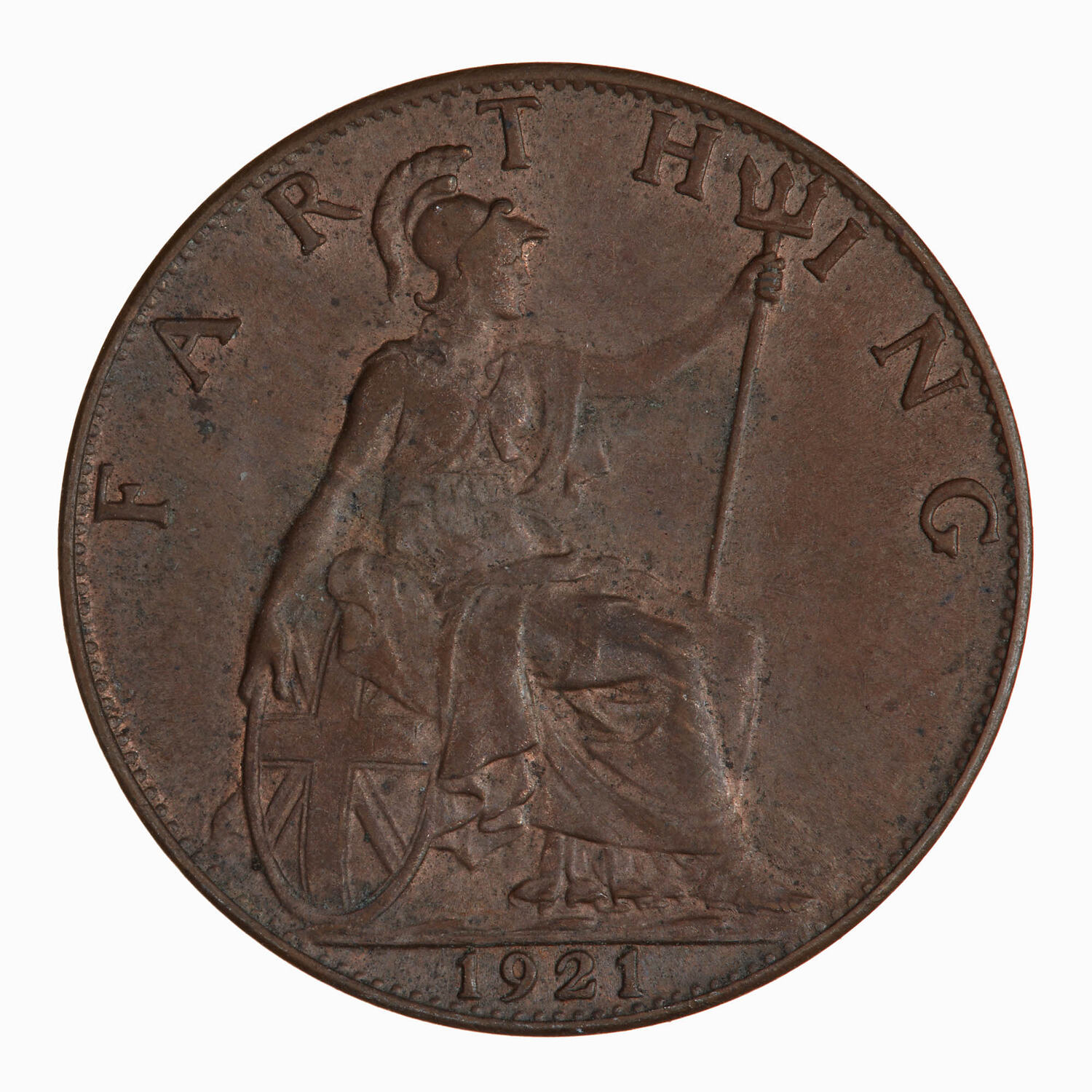 Coin - Farthing, George V, Great Britain, 1921