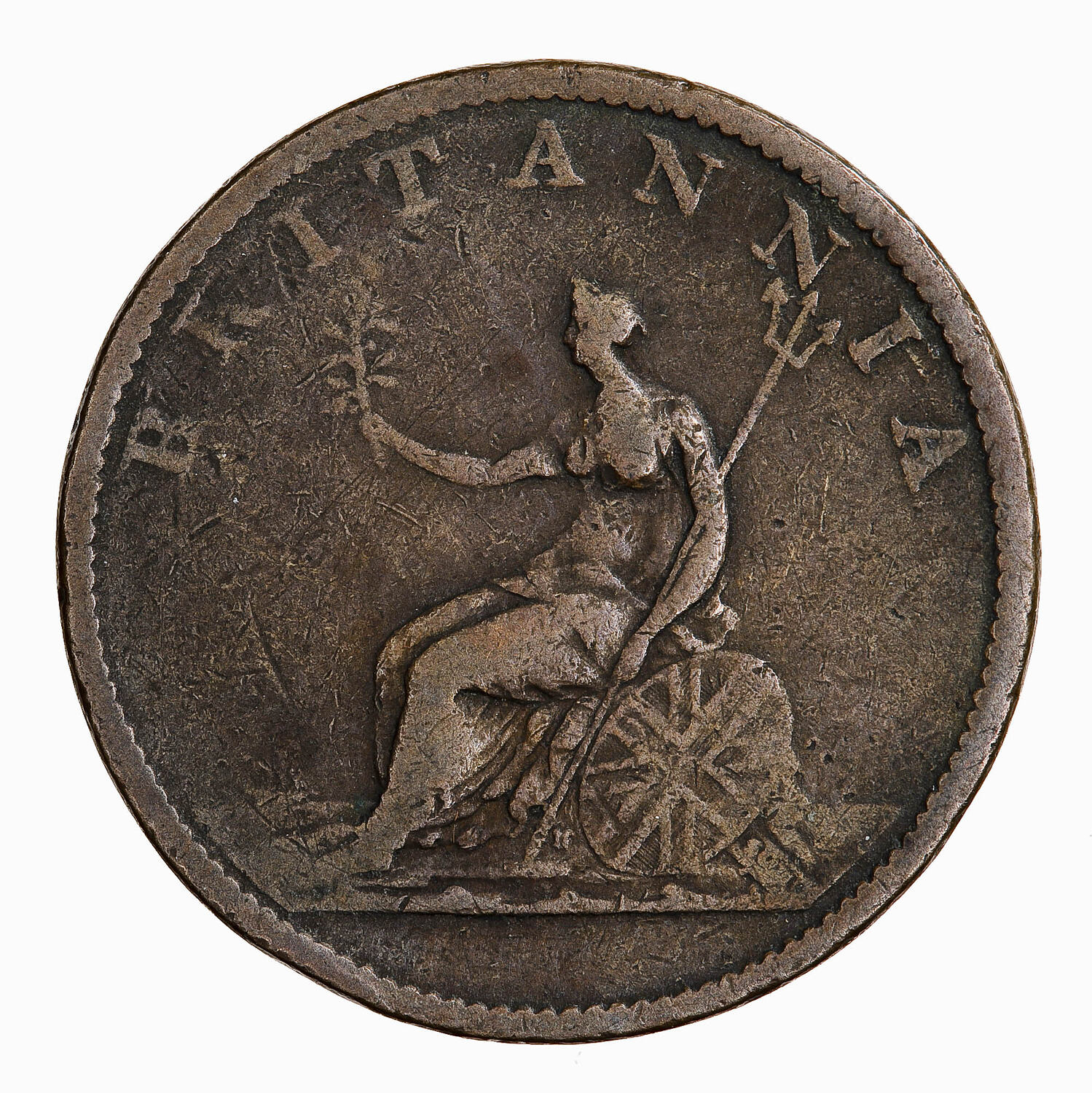 Coin - Halfpenny, George III, Great Britain, 1807