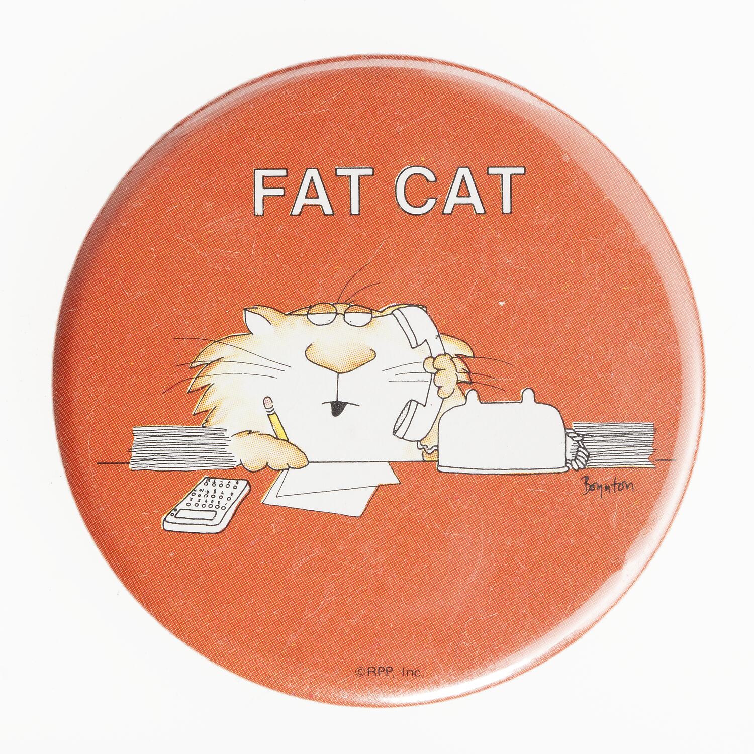 Badge - 'Fat Cat', Victoria, circa 1979-1986